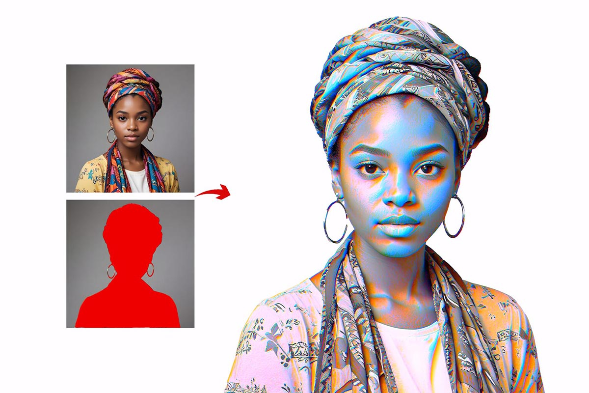 Photoshop Action - Hologram 3D Color Photoshop Action