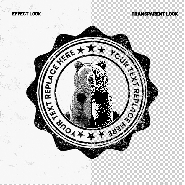 Photoshop Action - Rubber Stamp Generator