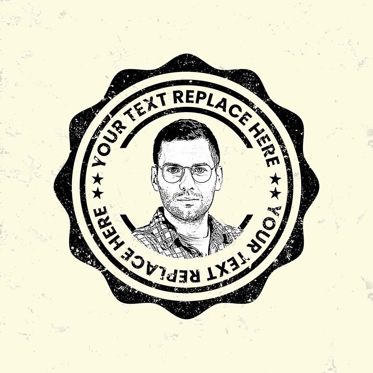 Photoshop Action - Rubber Stamp Generator